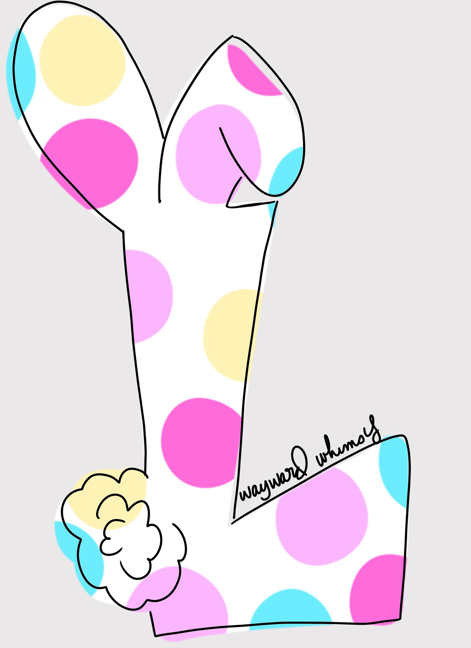 Letter L With Bunny Ears Whimsical Font Door Hanger Downloadable File ...