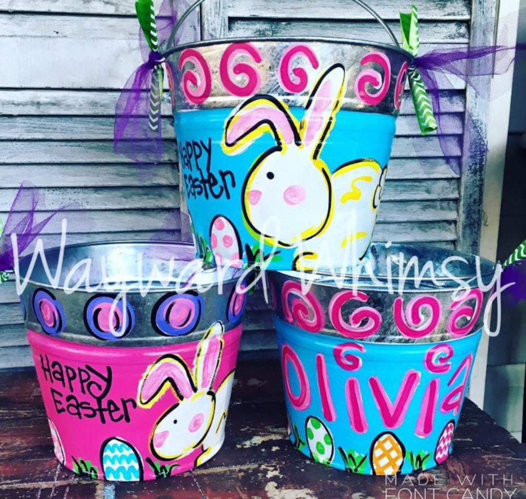 Personalized EASTER Pails Buckets - Etsy