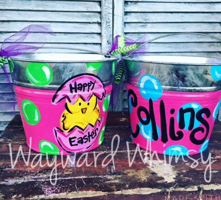 Personalized EASTER Pails Buckets - Etsy