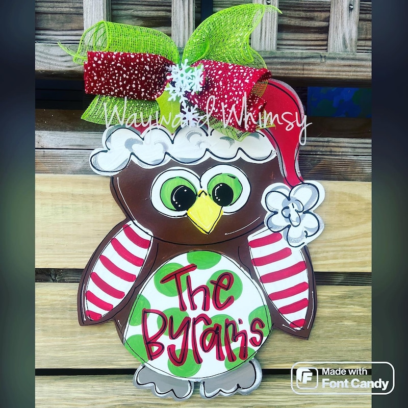 Owl Door Hanger - Etsy