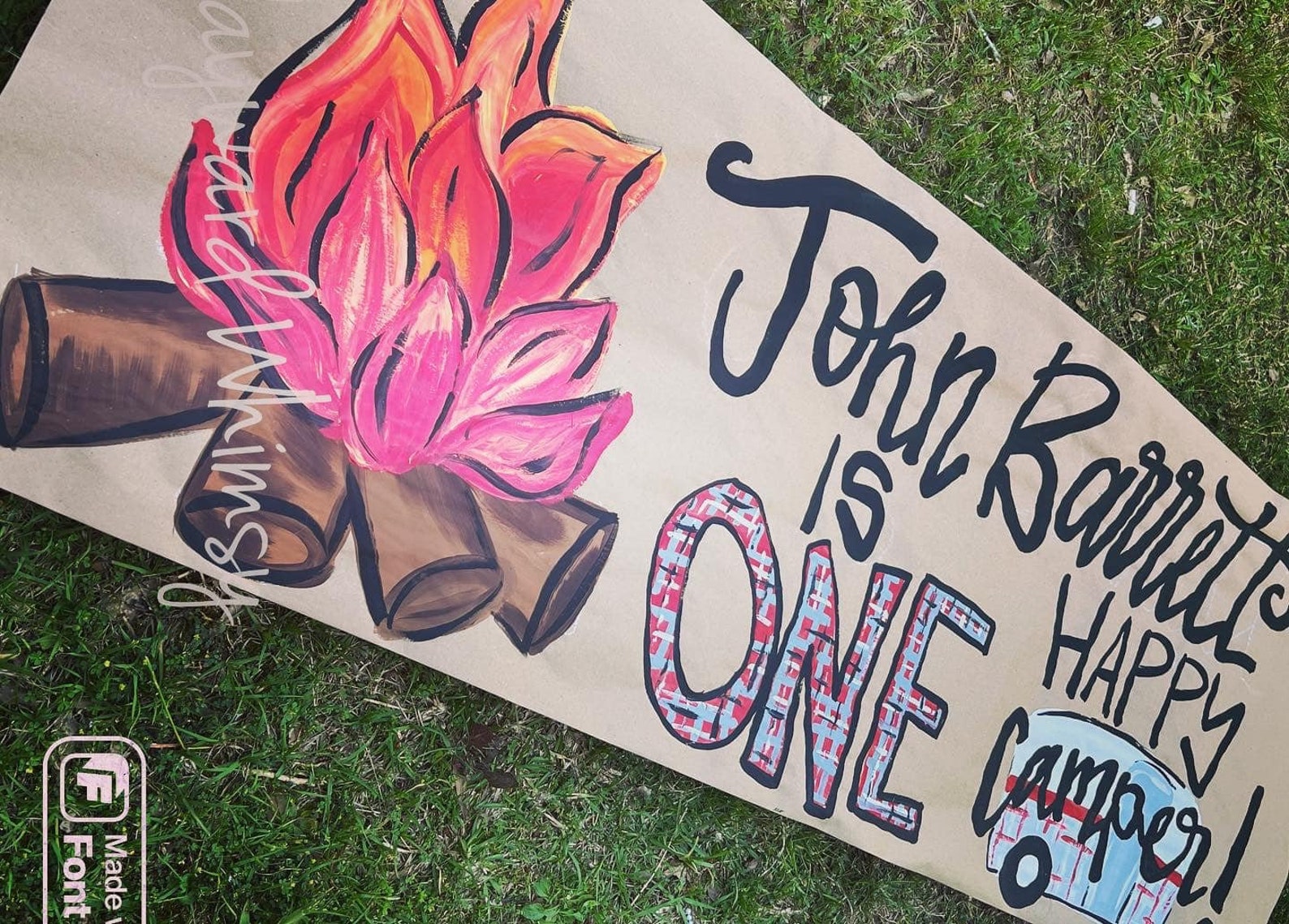 Hand Painted Custom Party Banner Birthday Banner Kraft Paper - Etsy