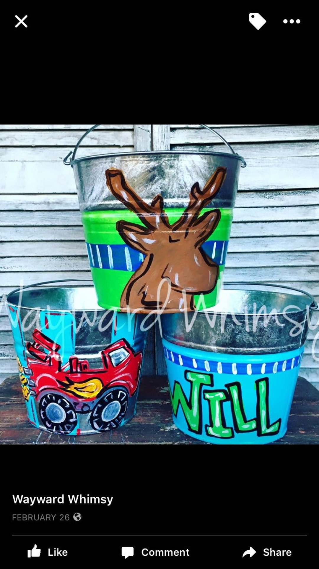 Personalized Galvanized Bucket Pails - Etsy