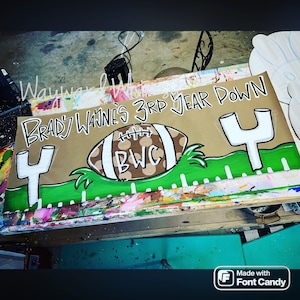 Hand Painted Custom Tailgate Banner- Party Banner- Birthday Banner ...