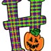 Letter H With Pumpkin Fall/thanksgiving/halloween (Download Now) - Etsy