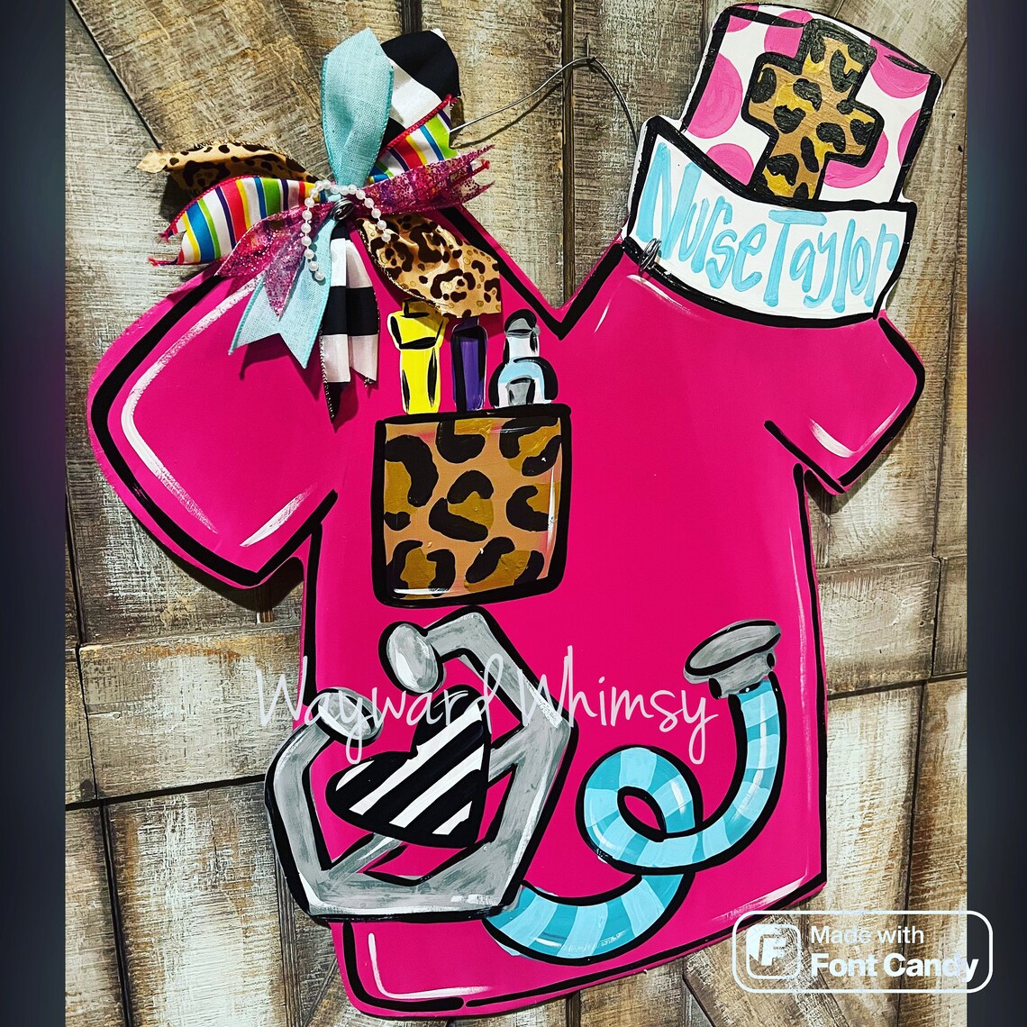 Nurse Scrub Medical Professional Hospital Worker Wood Door Hanger - Etsy