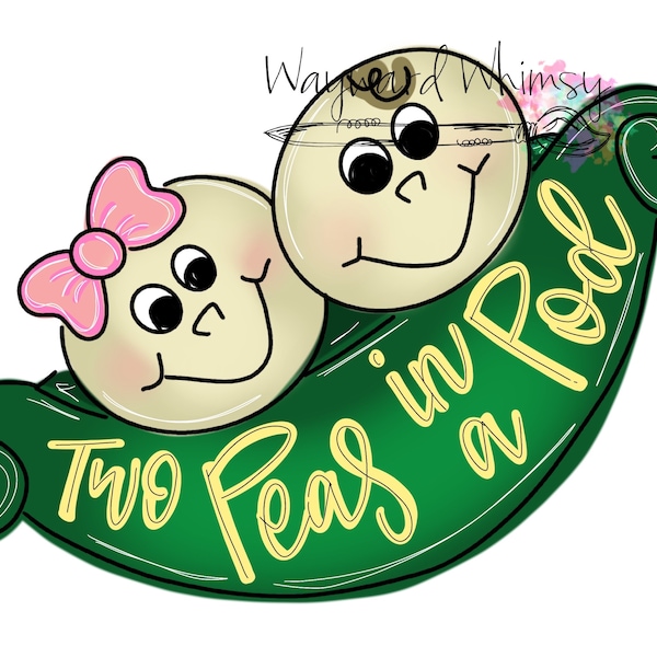 Two Peas in a Pod Svg - Etsy