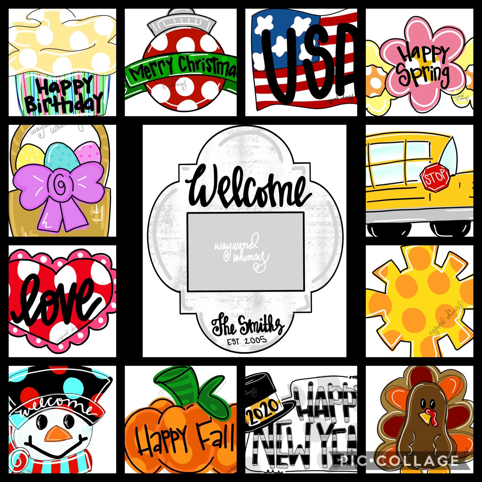 Everyday Sign and Mini Attachments Door Hanger Downloadable - Etsy