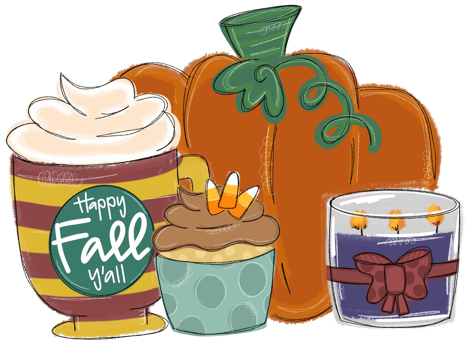 Fall Things Door Hanger Downloadable File Printable Template - Etsy