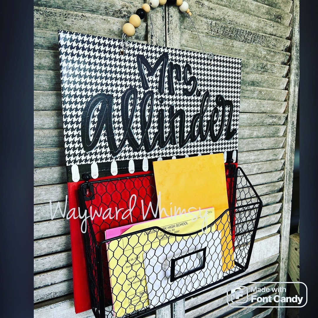 Office Mailbox- Teacher Mailbox- Wall Pocket- Wall File- Mail Holder ...