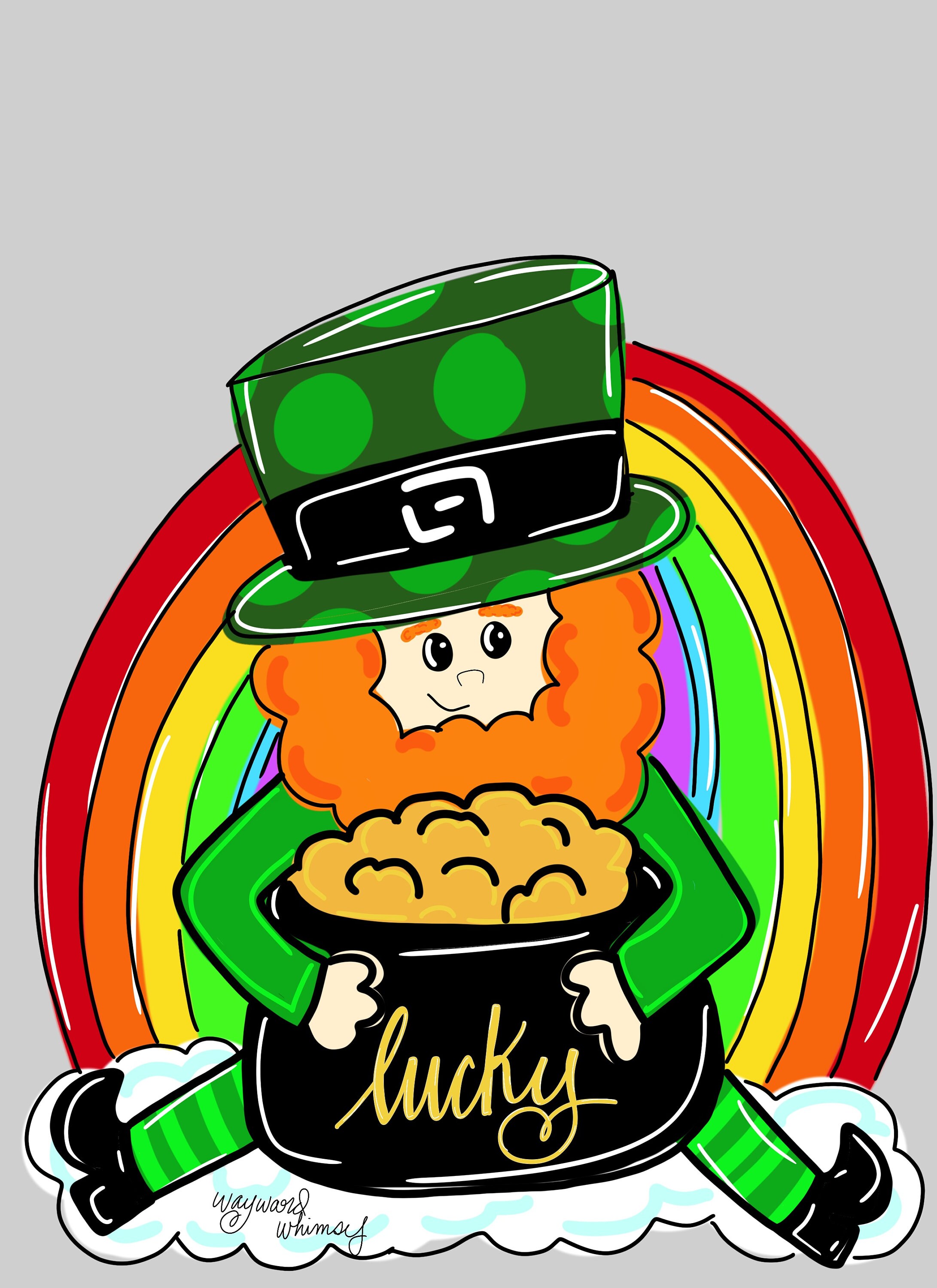 Leprechaun St Patricks Day Door Hanger Downloadable File Printable ...