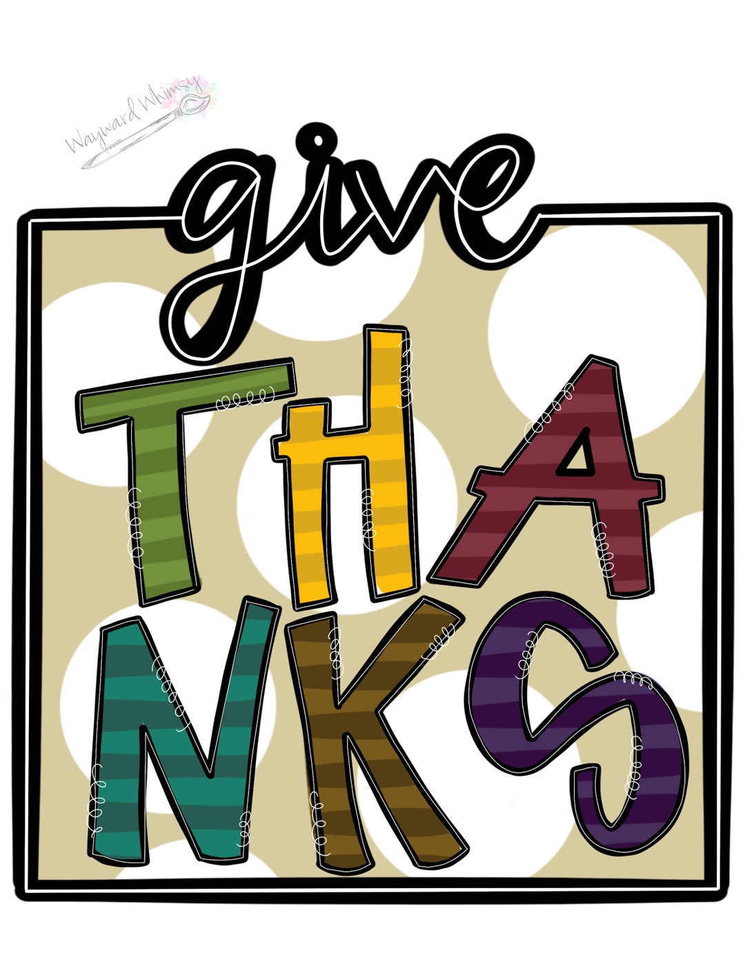 Happy Thanksgiving Pumpkin Pie- Door Hanger Downloadable File Printable ...