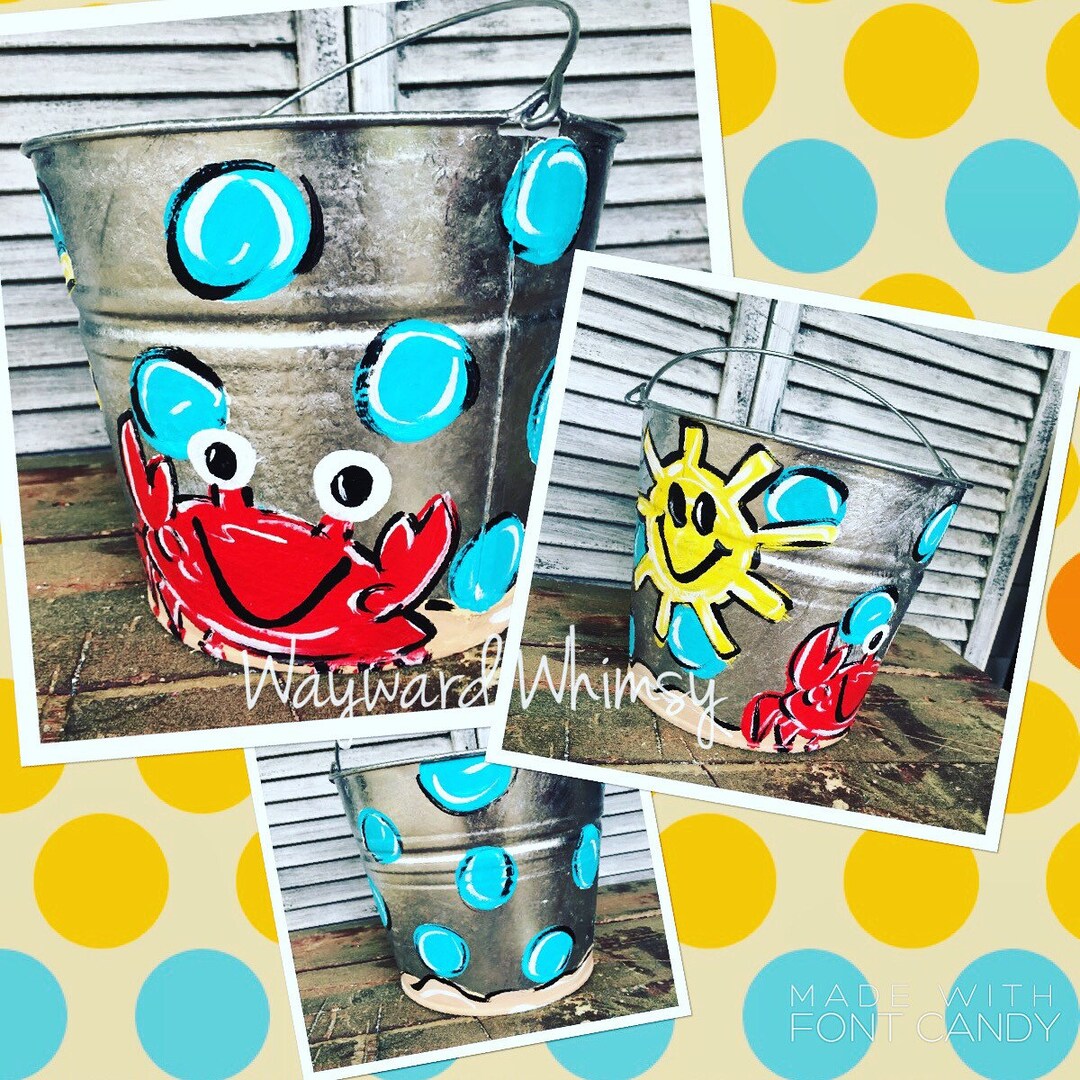 Personalized Sand Pails Buckets - Etsy