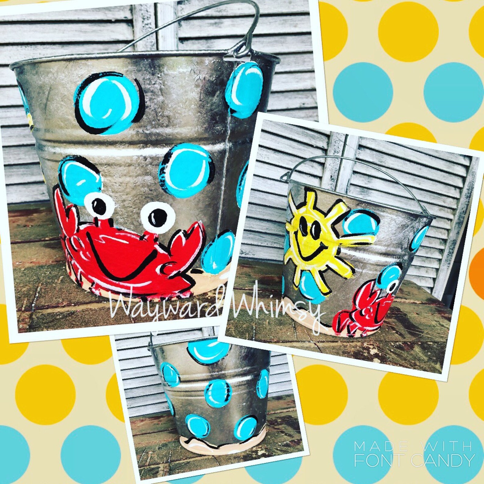 Personalized Sand Pails Buckets - Etsy