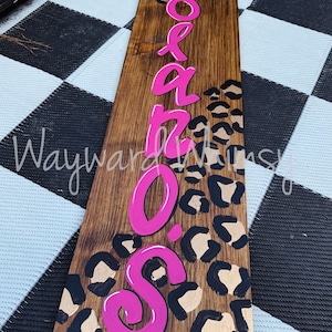 5 Ft Tall Porch Sign- Animal Print - Etsy