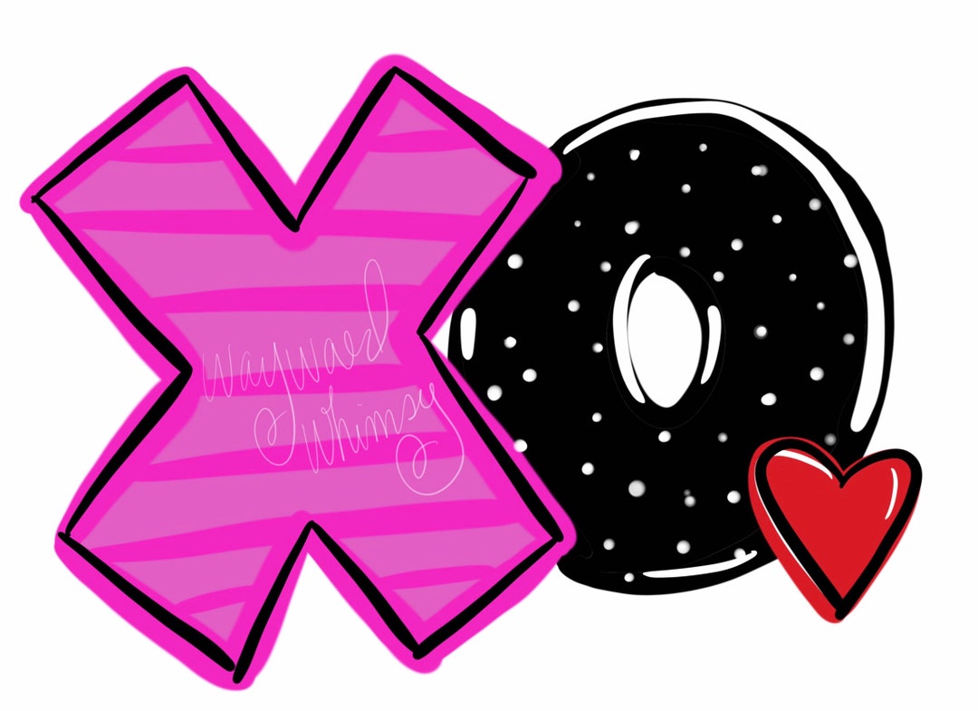 XO Valentine Door Hanger Downloadable File Printable Template - Etsy