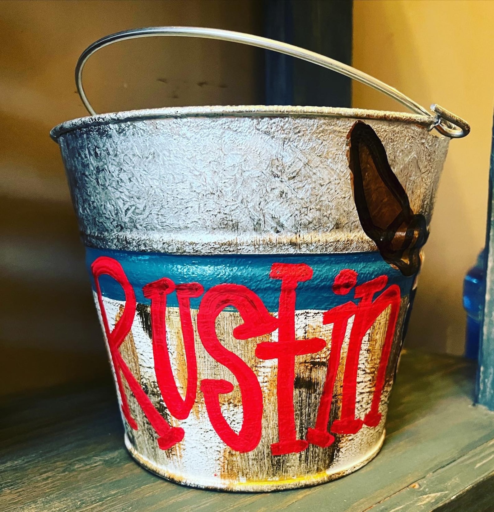 Western Cowboy Cowgirl Theme Personalized Galvanized Bucket | Etsy