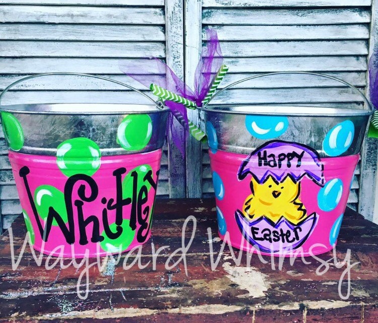 Personalized EASTER Pails Buckets - Etsy