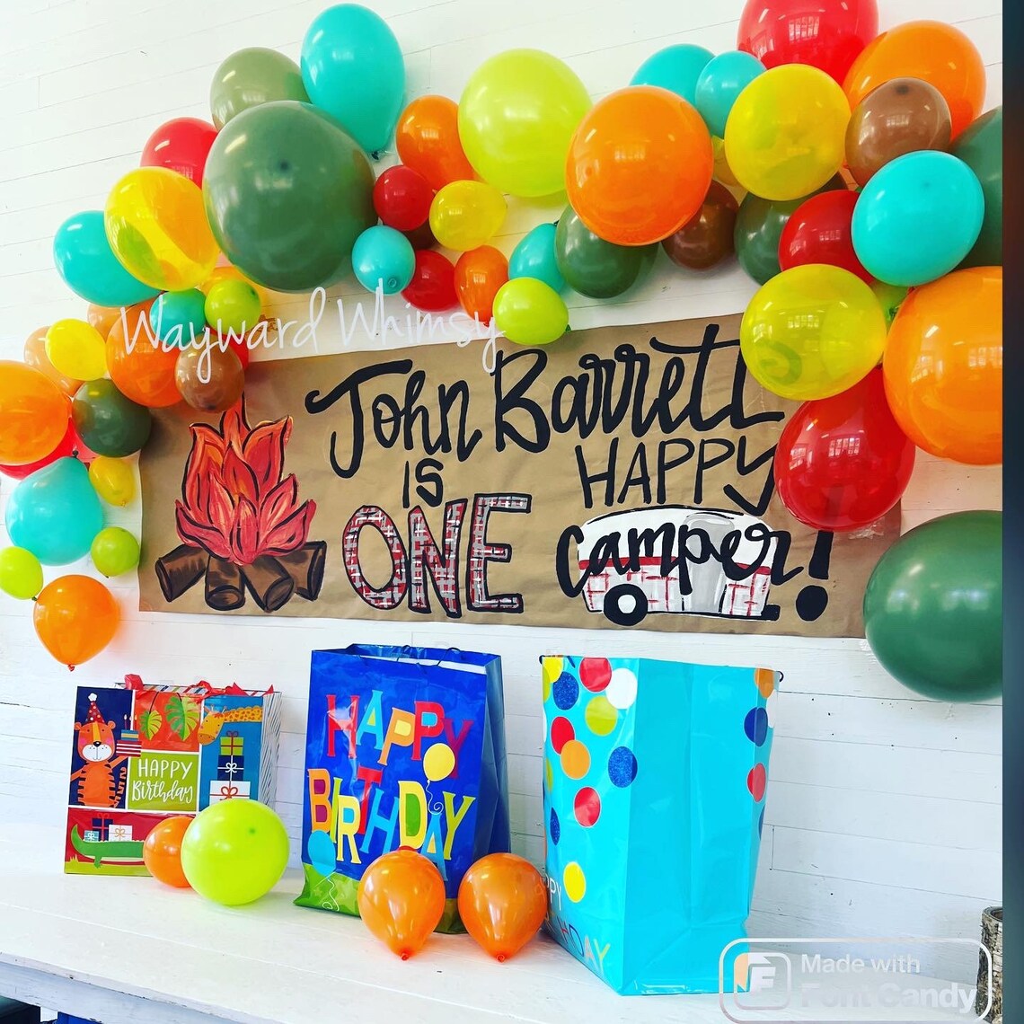 Hand Painted Custom Party Banner Birthday Banner Kraft Paper - Etsy