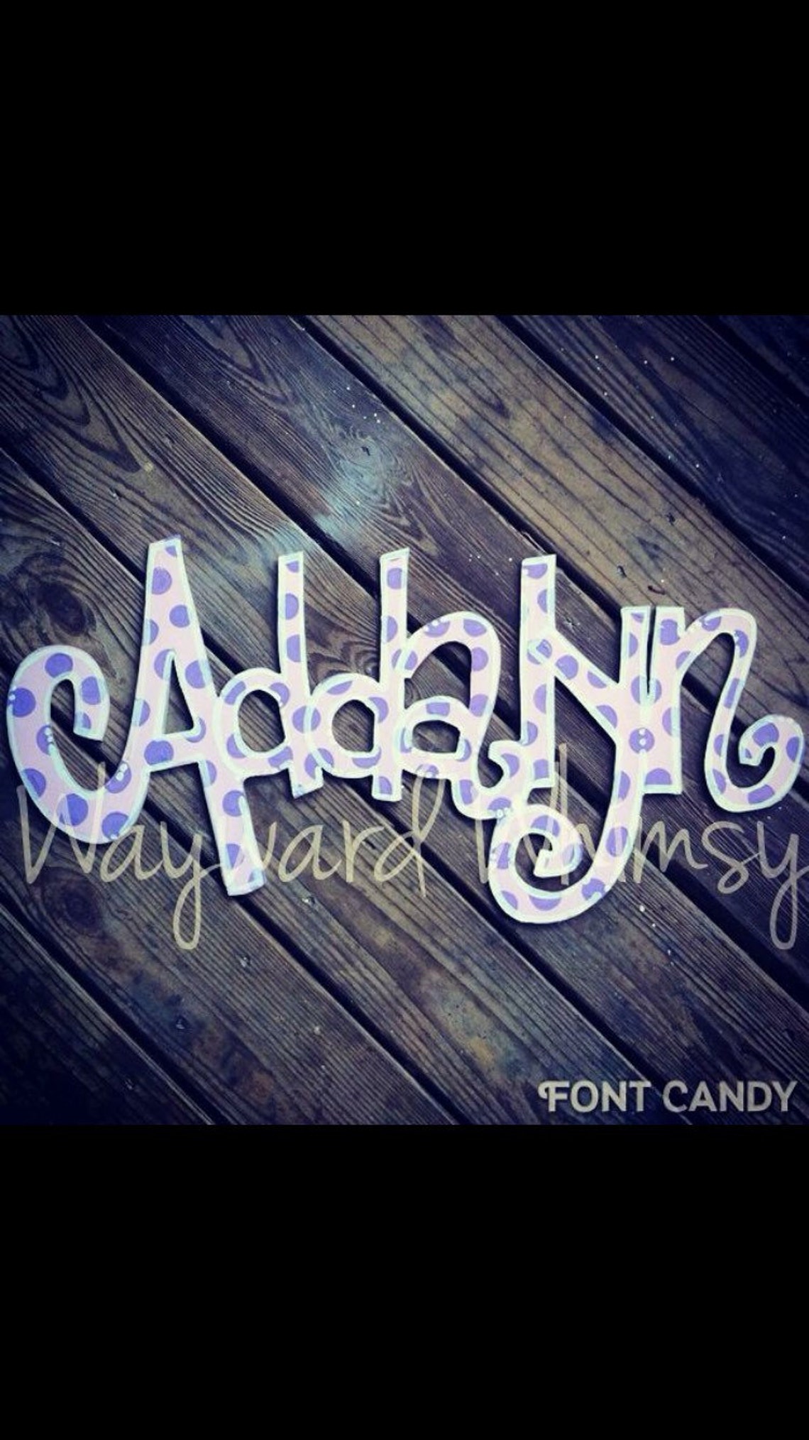 NAME SIGN Hand Drawn Cut & Painted - Etsy