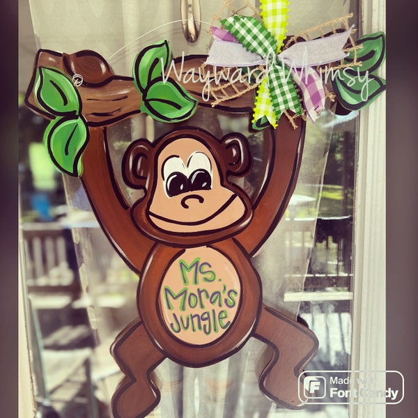 Monkey Cut Out - Etsy