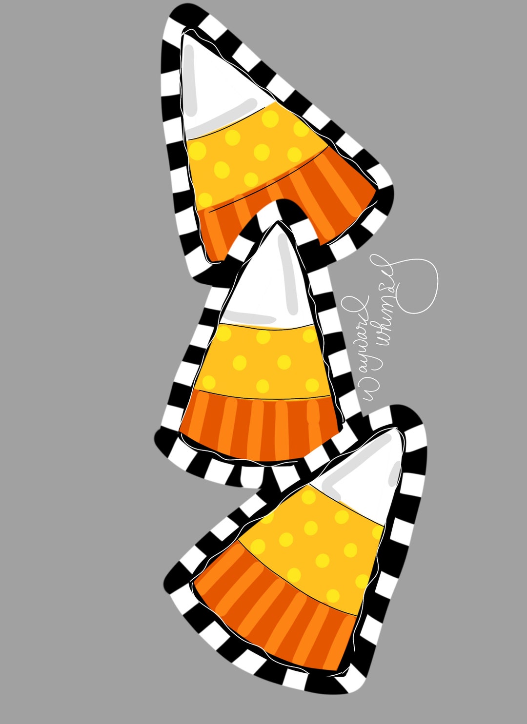 Candy Corn Stack Door Hanger Downloadable File Printable Template - Etsy