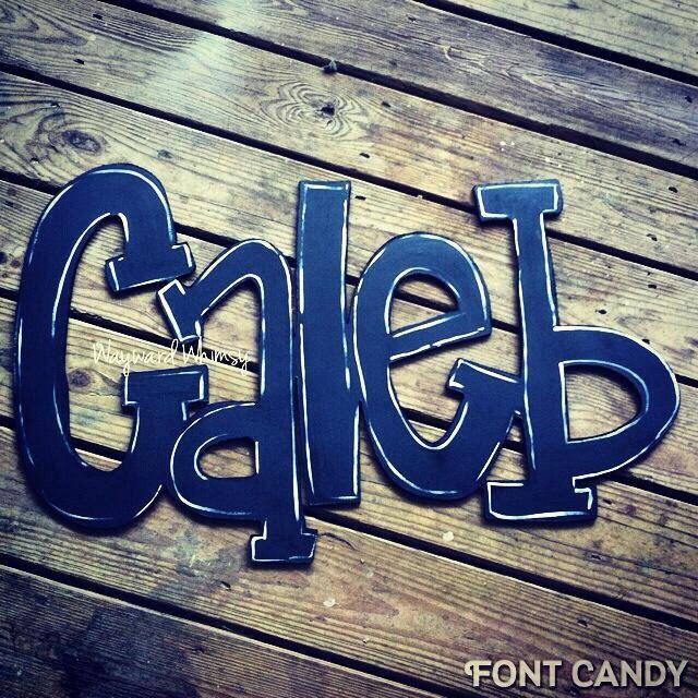 NAME SIGN Hand drawn cut & painted | Etsy