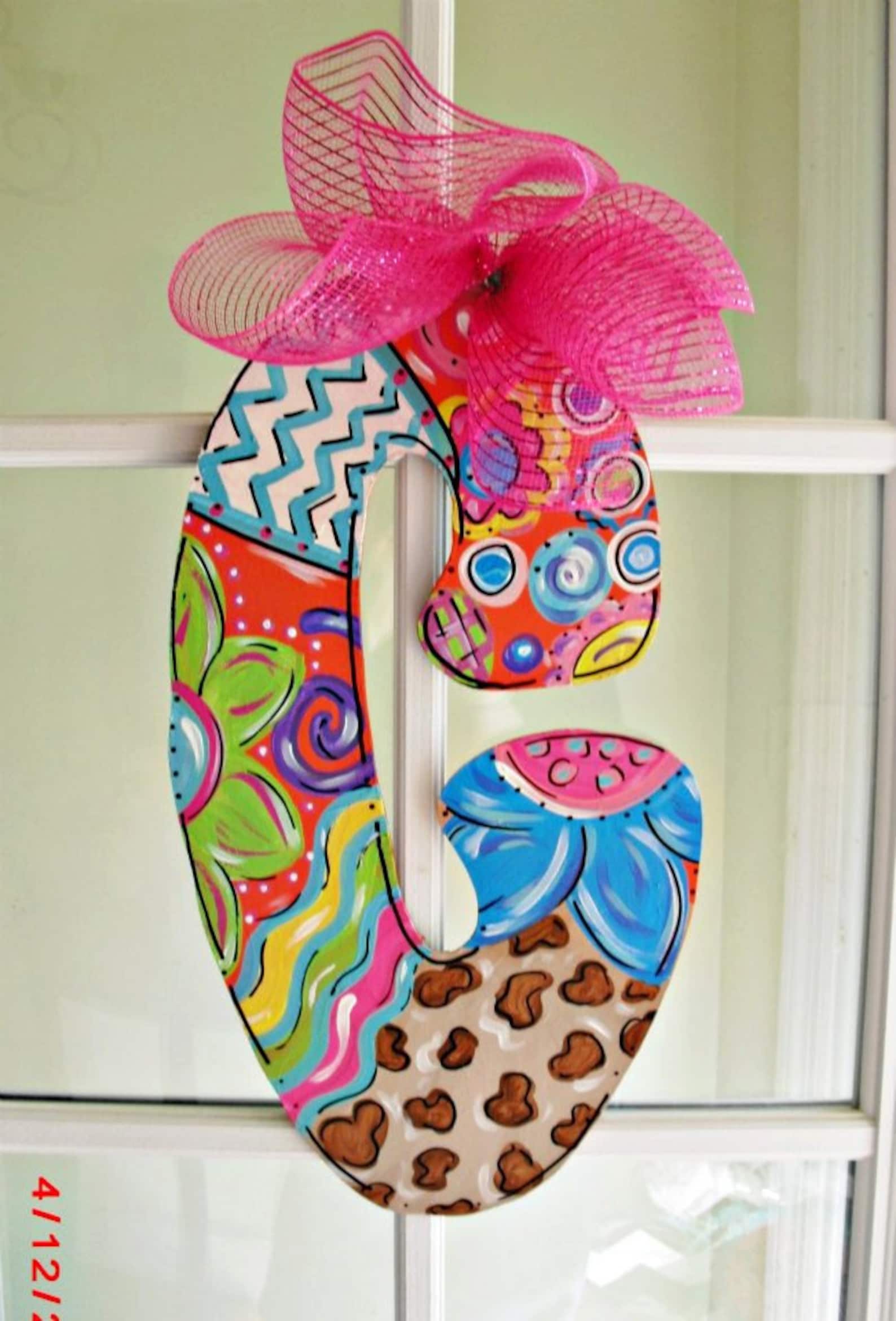 Alphabet Wood Cut Out Hanger - Etsy