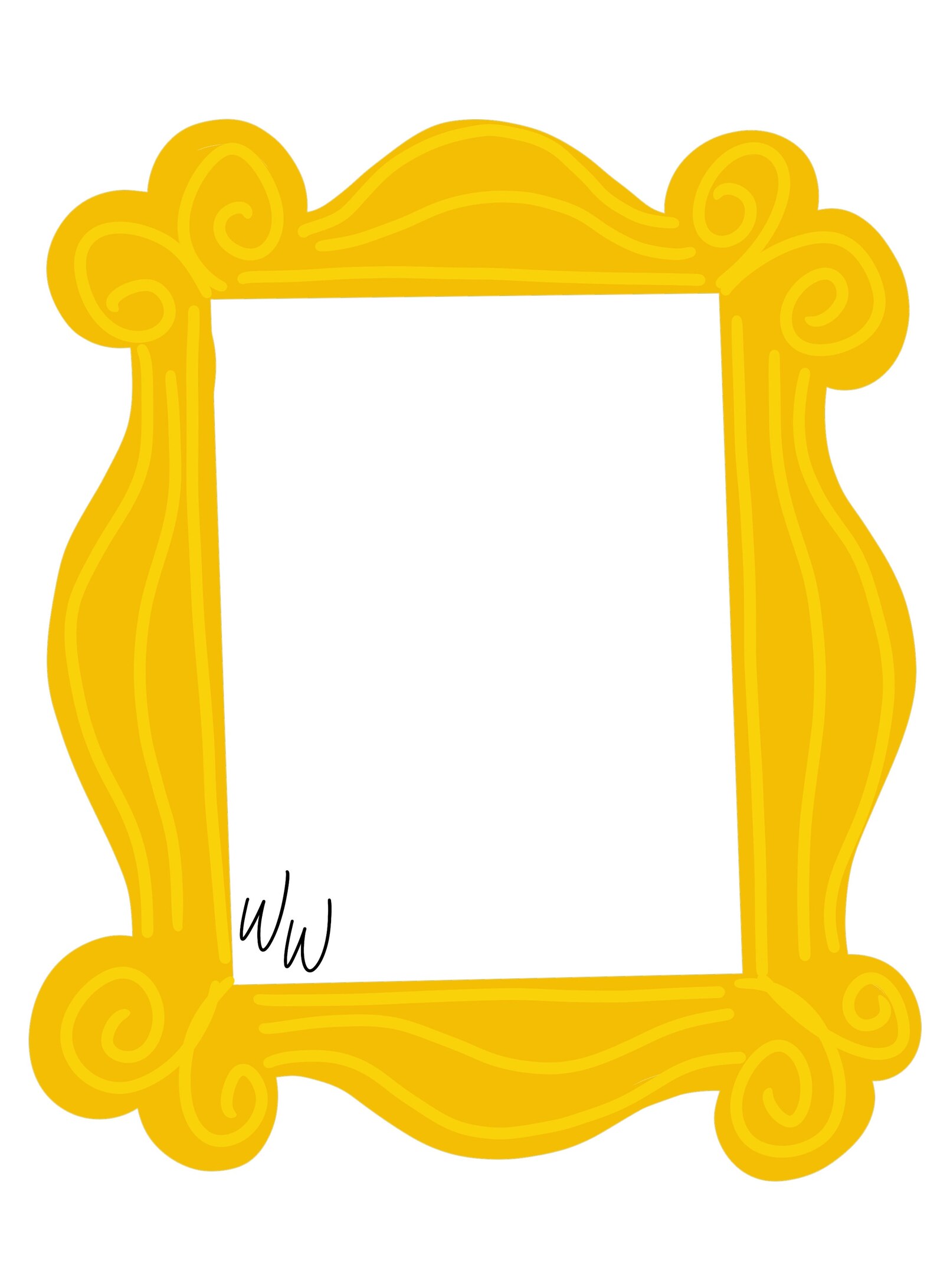 Funky Frame Door Hanger Downloadable File Printable Template - Etsy