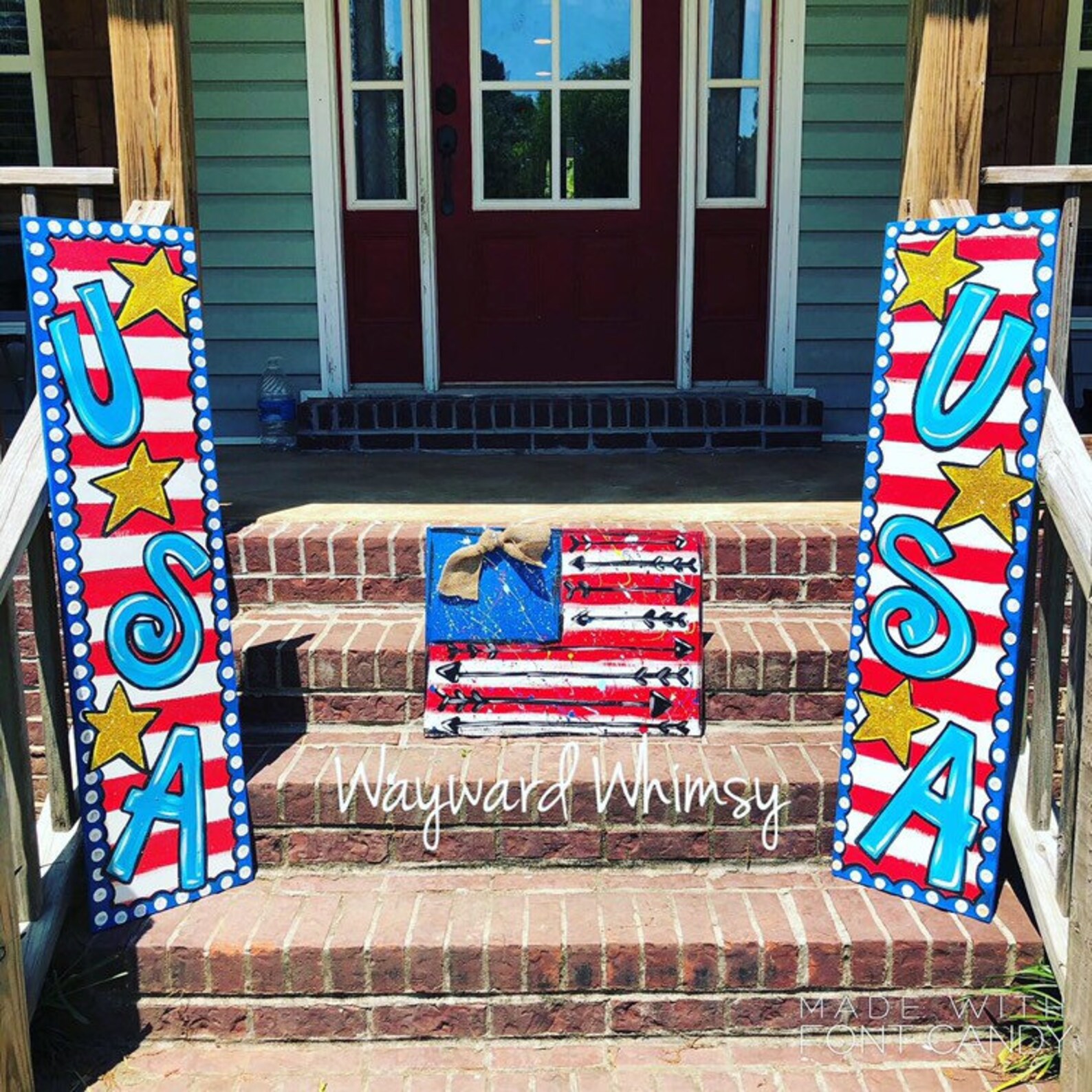 Patriotic Porch Sign 4ft Tall - Etsy