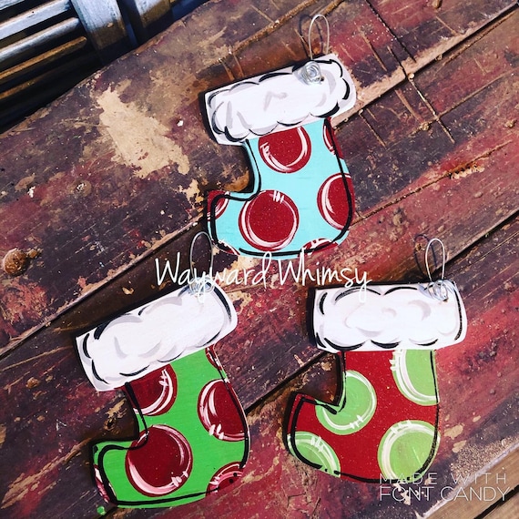 Stocking Christmas Ornament | Etsy