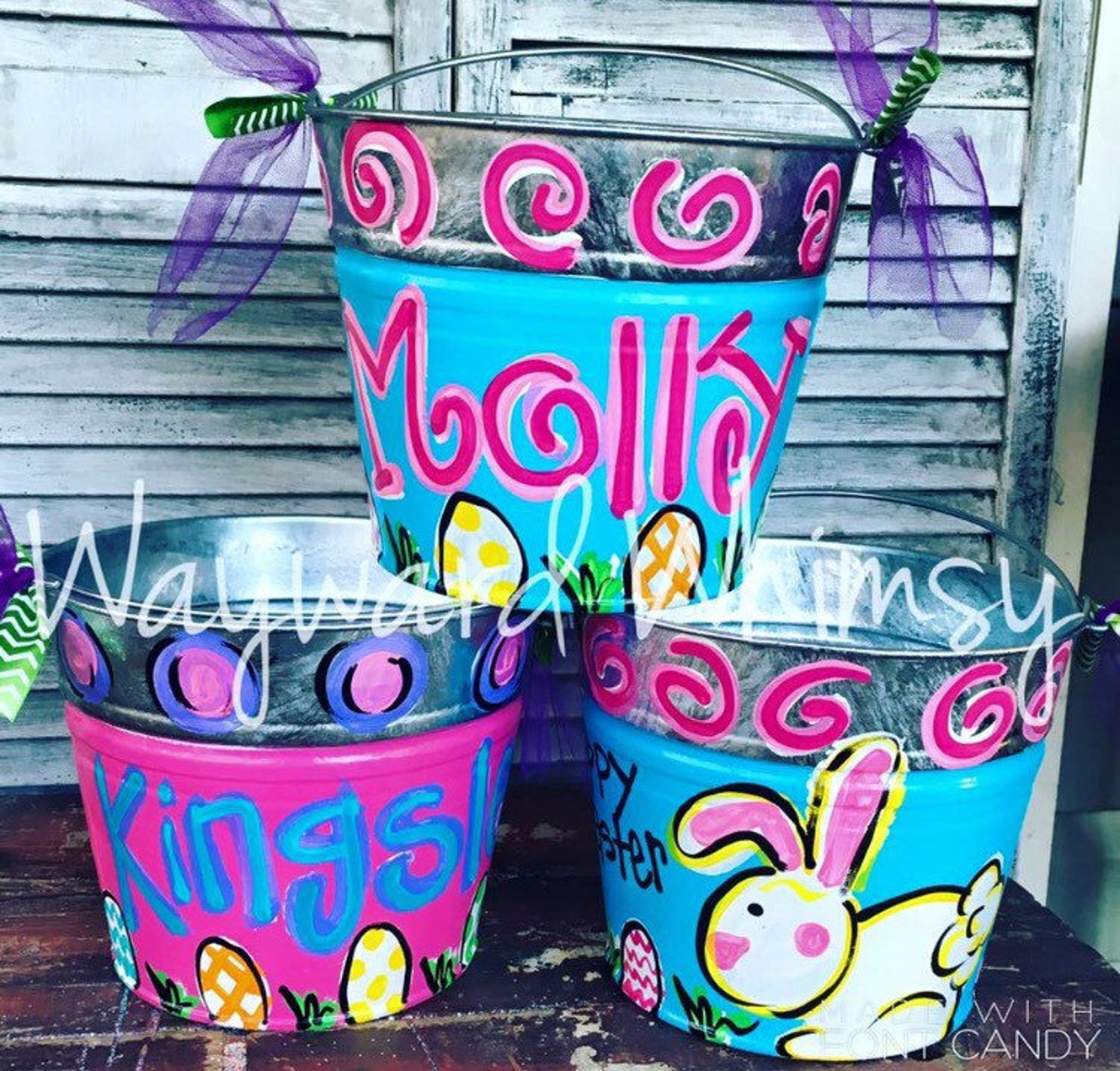 Personalized EASTER Pails Buckets - Etsy