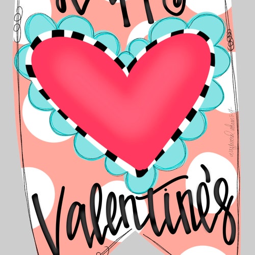 XO Valentine Door Hanger Downloadable File Printable Template - Etsy