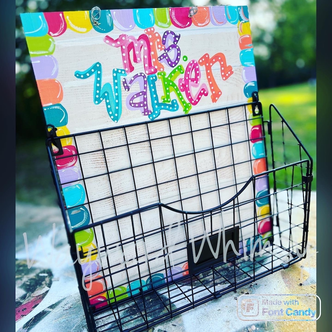 Office Mailbox- Teacher Mailbox- Wall Pocket- Wall File- Mail Holder ...