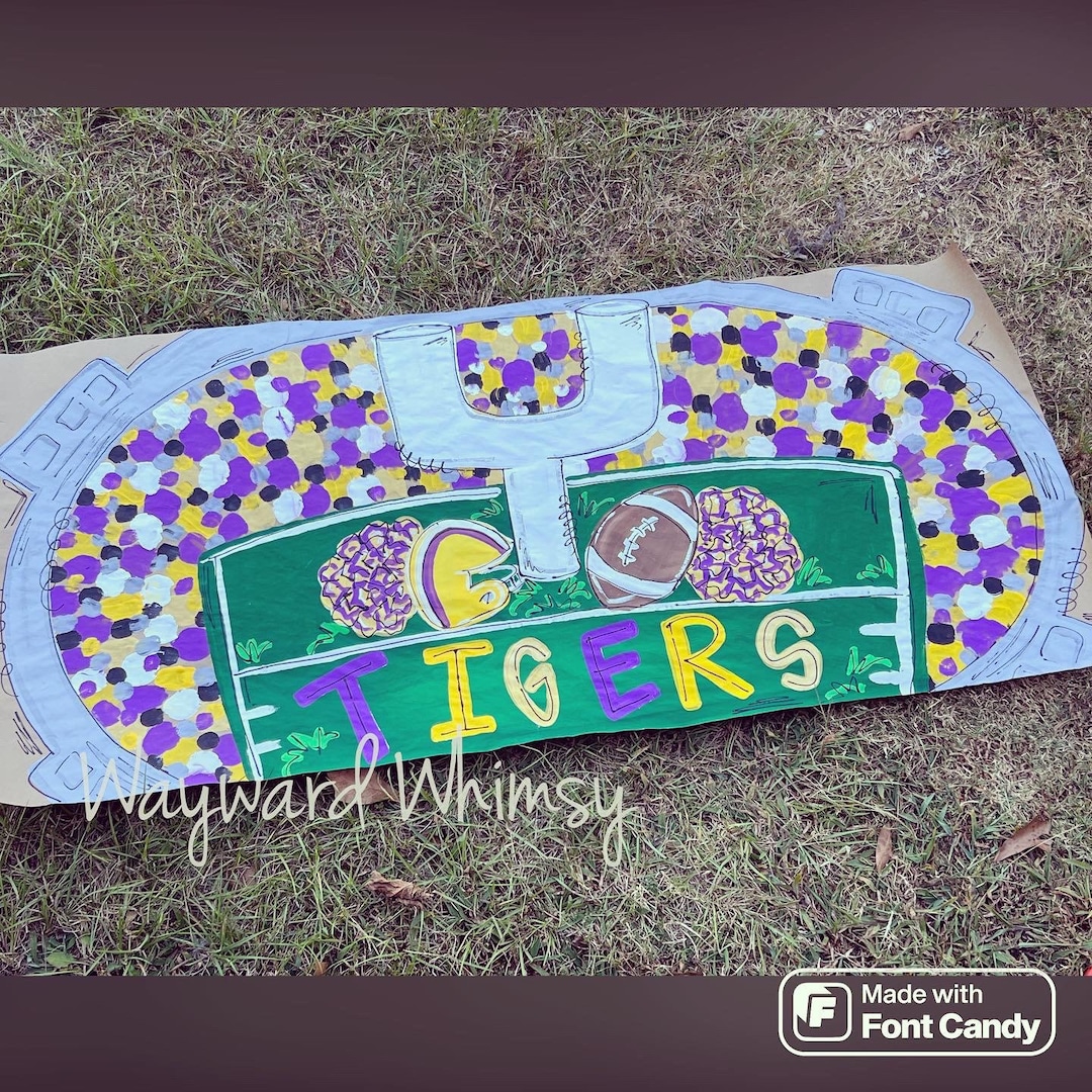 Hand Painted Custom Tailgate Banner- Party Banner- Birthday Banner ...
