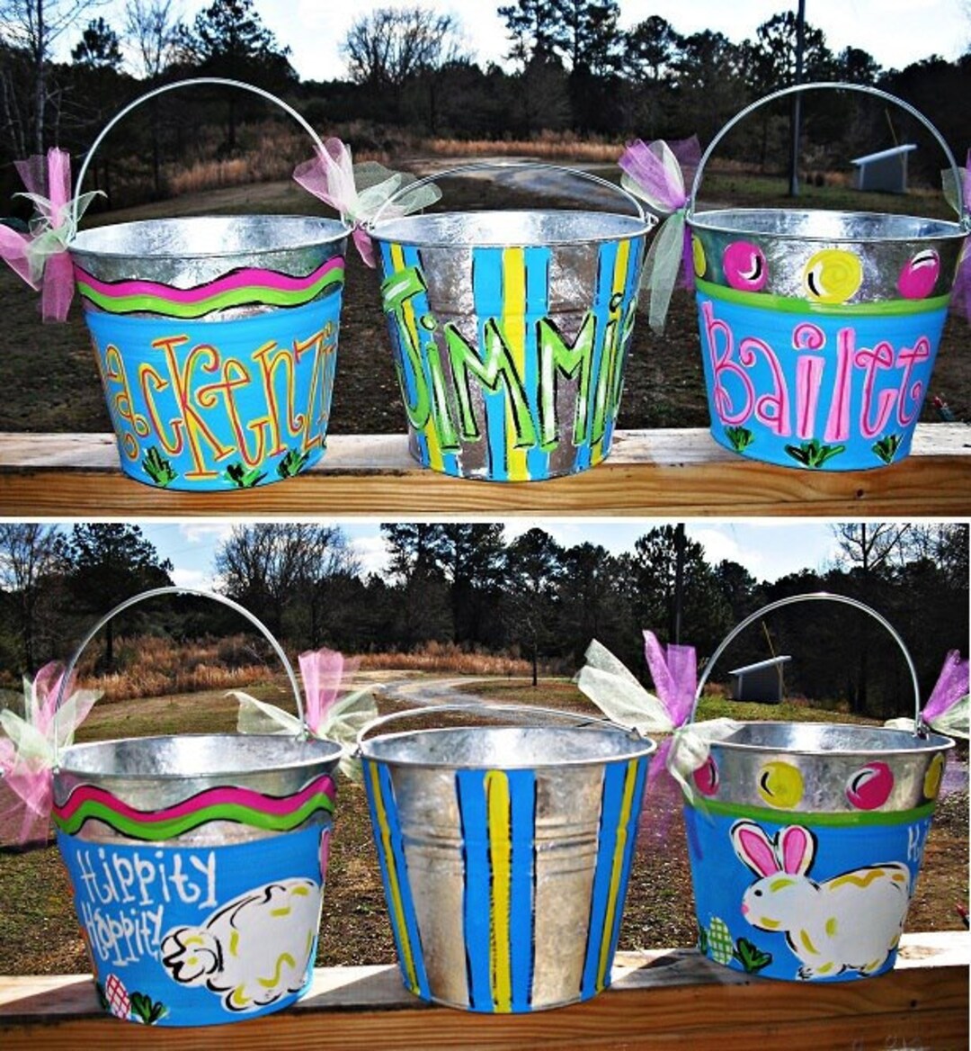 Personalized EASTER Pails Buckets - Etsy
