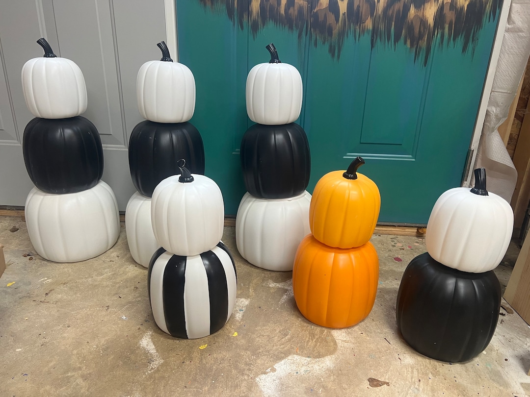 Hand Painted Stacking Pumpkins Sold as Stacked Sets - Etsy