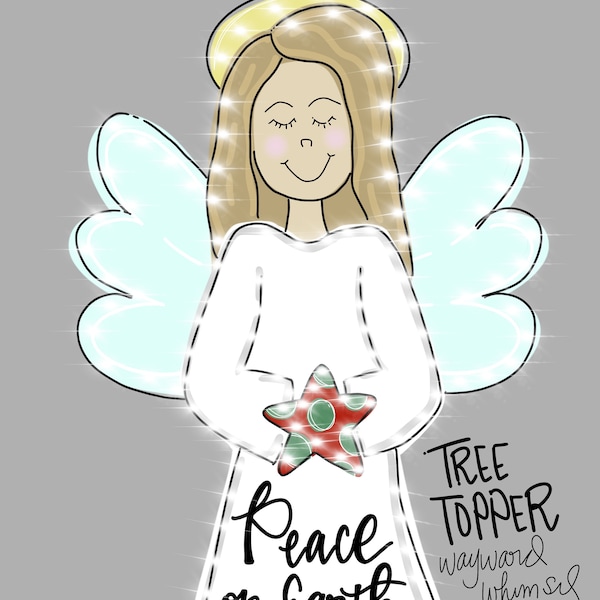 Angel Tree Template - Etsy