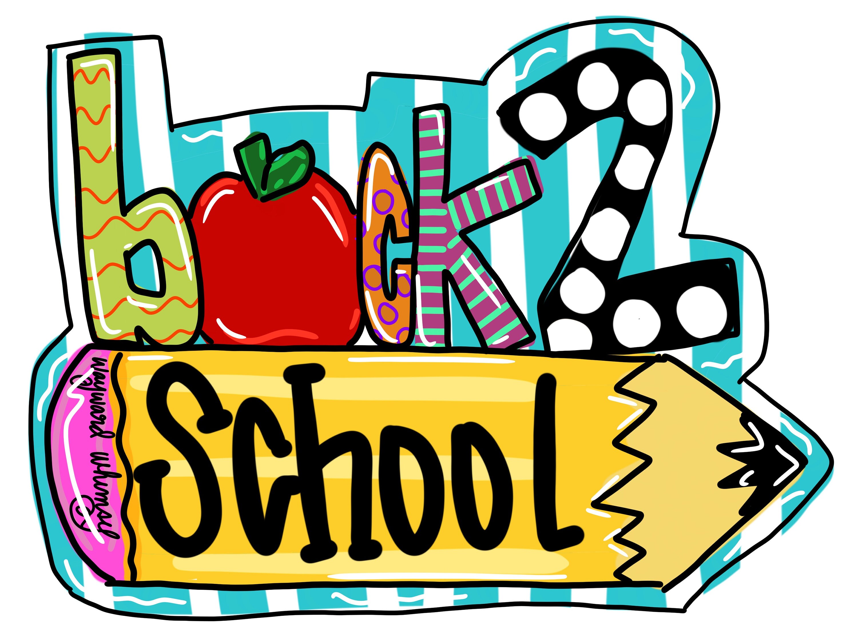 Back 2 School Door Hanger Downloadable File Printable Template - Etsy