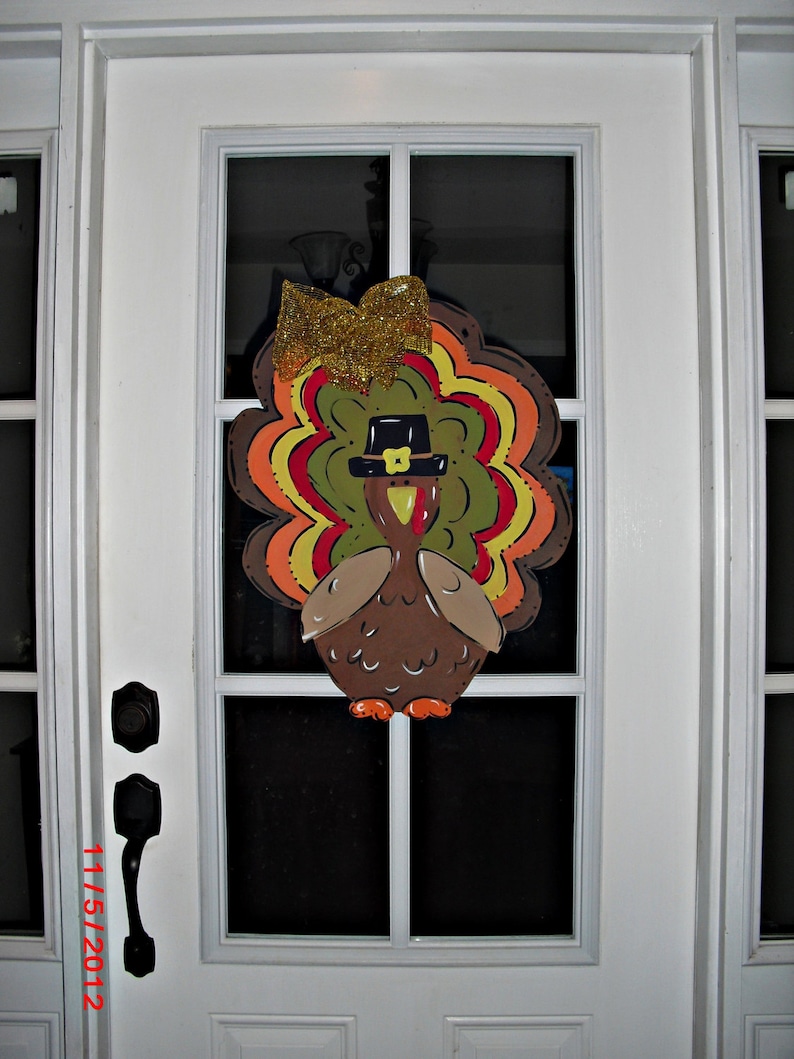 Turkey Wood Cut Out Door Hanger - Etsy