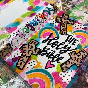 Custom Handpainted Bible- You Specify Theme, Design, Art, Colors ...