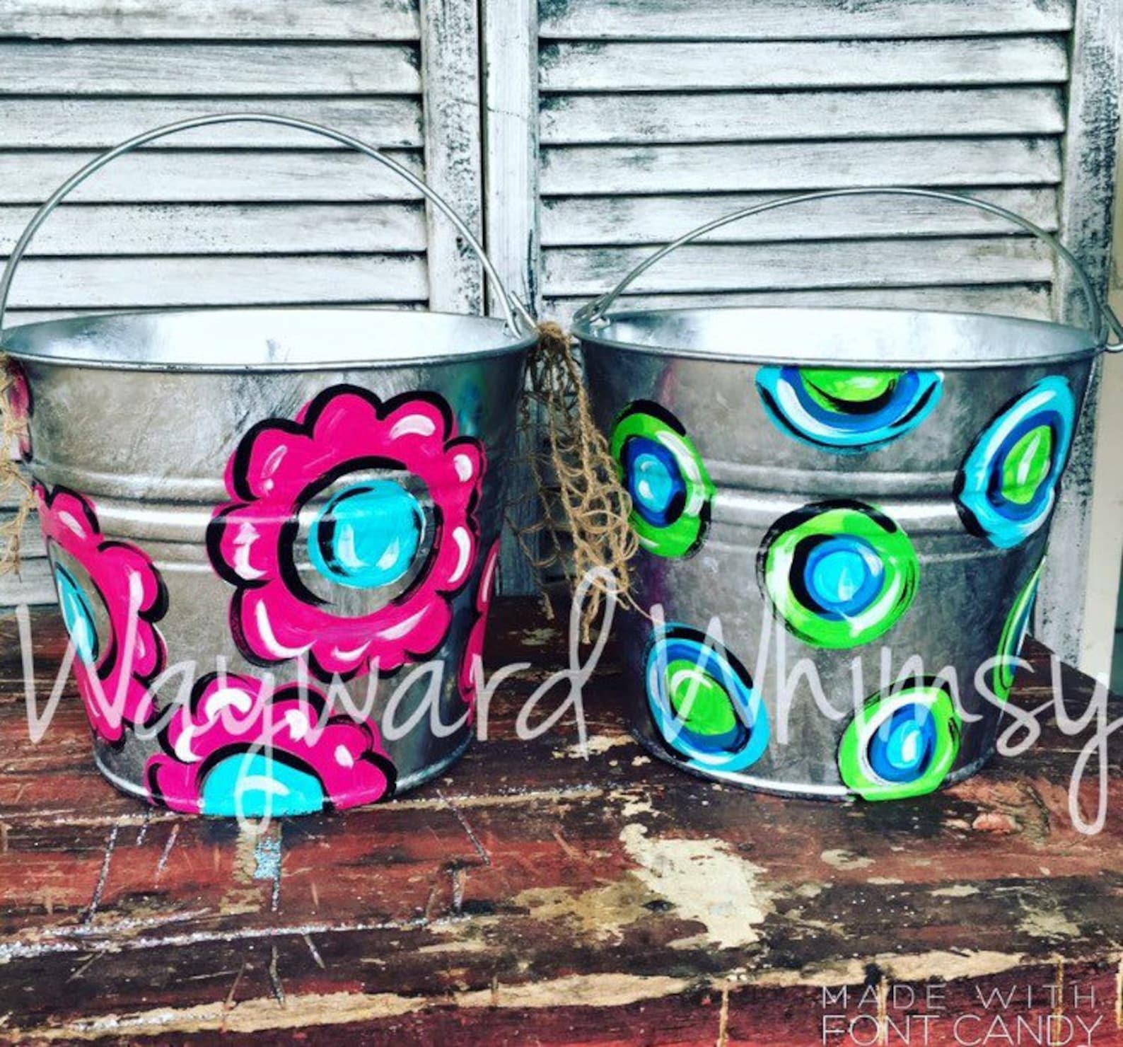 Personalized Pails Buckets Easter | Etsy