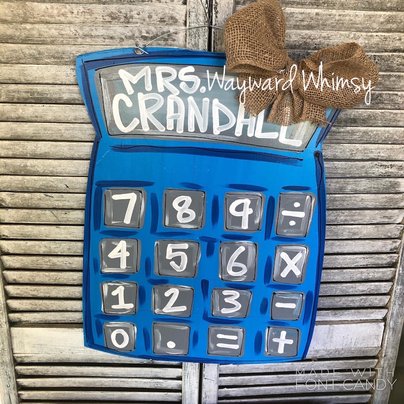 Math Door Decor - Etsy