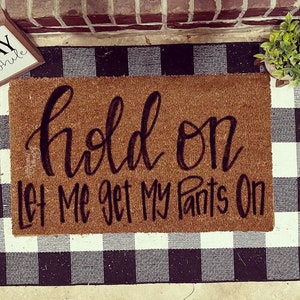 Handlettered Coir Doormat- Custom With Your Name or Wording 30x17 ...