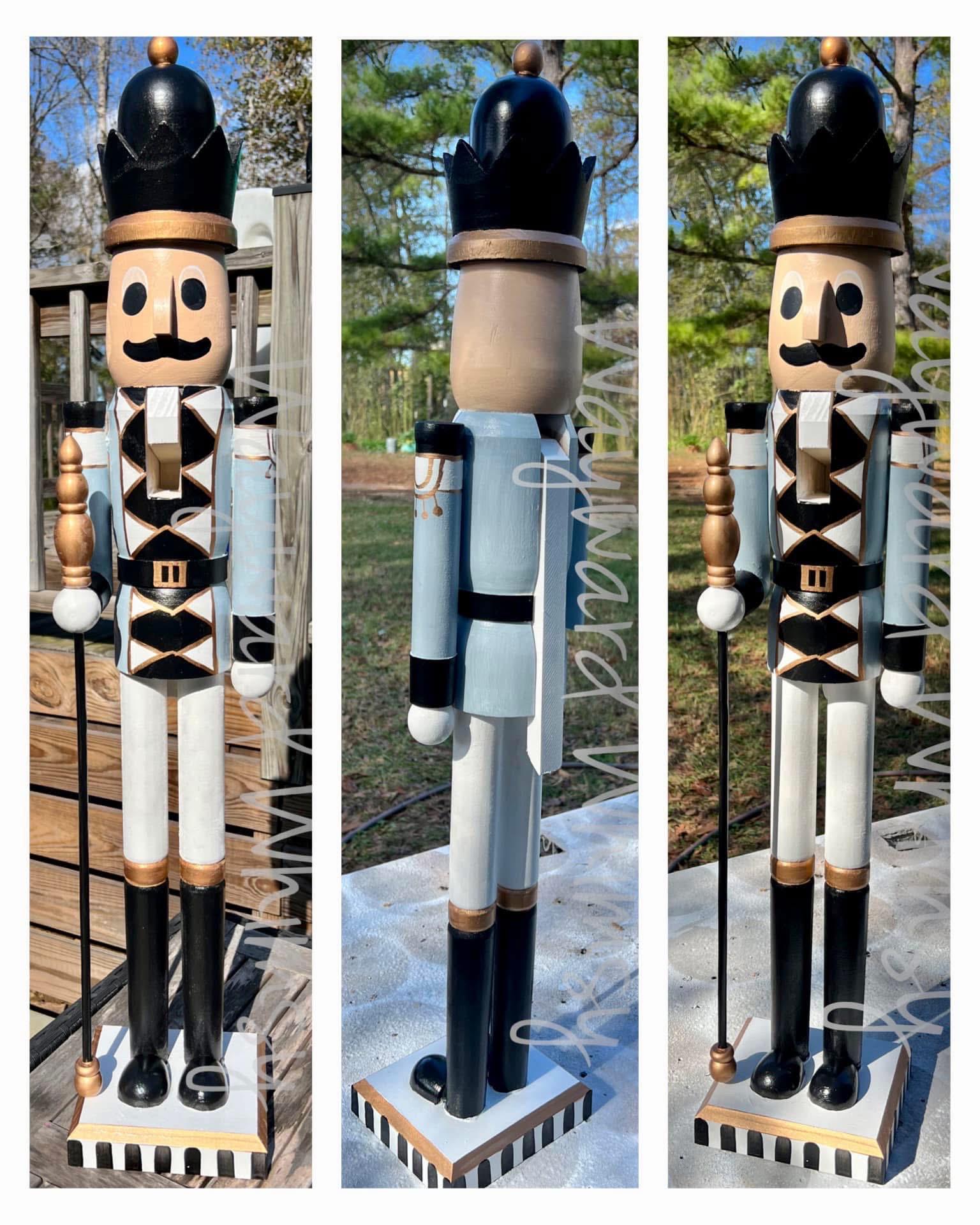 Painted to Your Specifications! 36” and 24” Tall Wooden Nutcracker ...