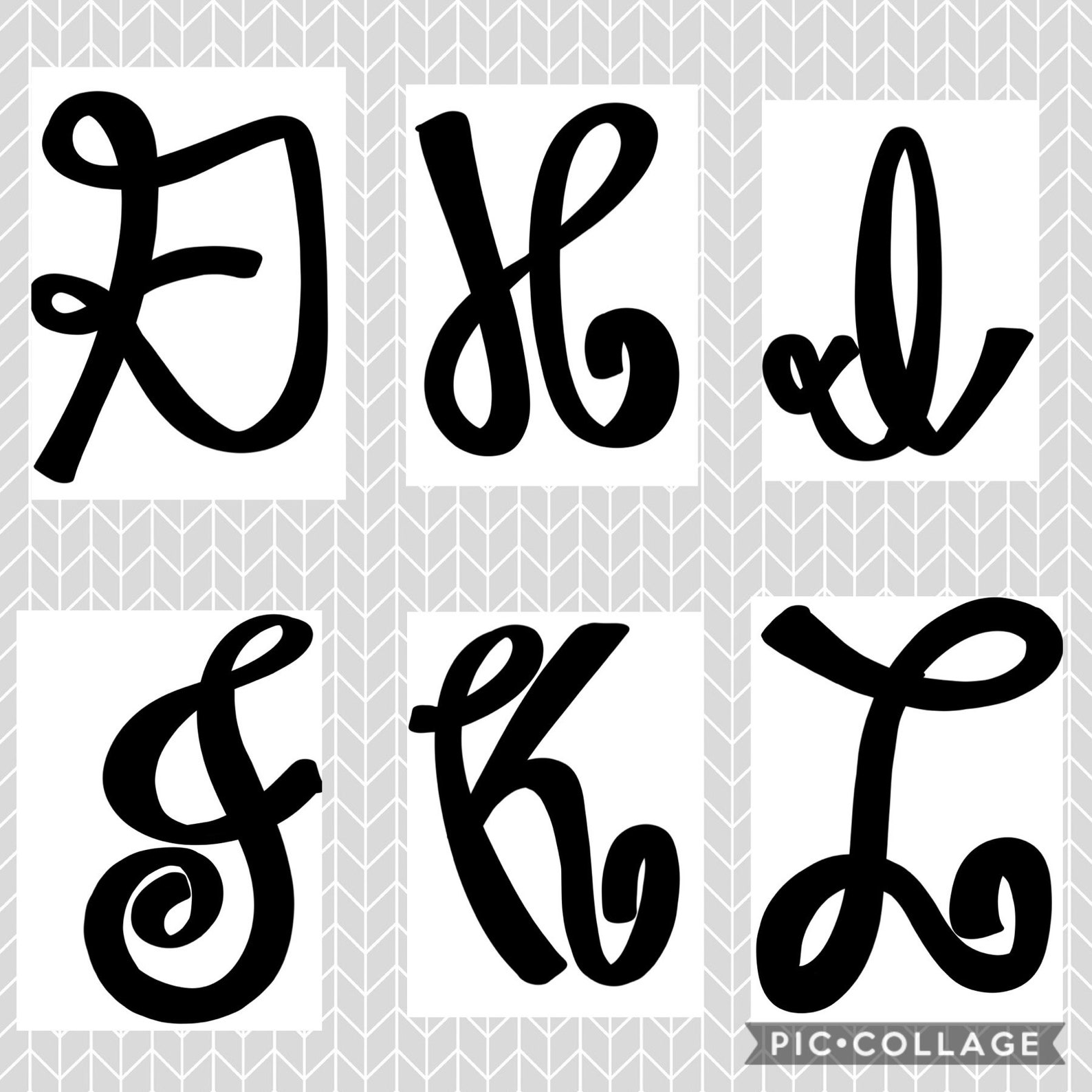 26 Letter Alphabet- Hand Lettered Curly Whimsical Font Door Hanger ...