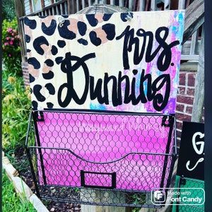 Office Mailbox- Teacher Mailbox- Wall Pocket- Wall File- Mail Holder ...