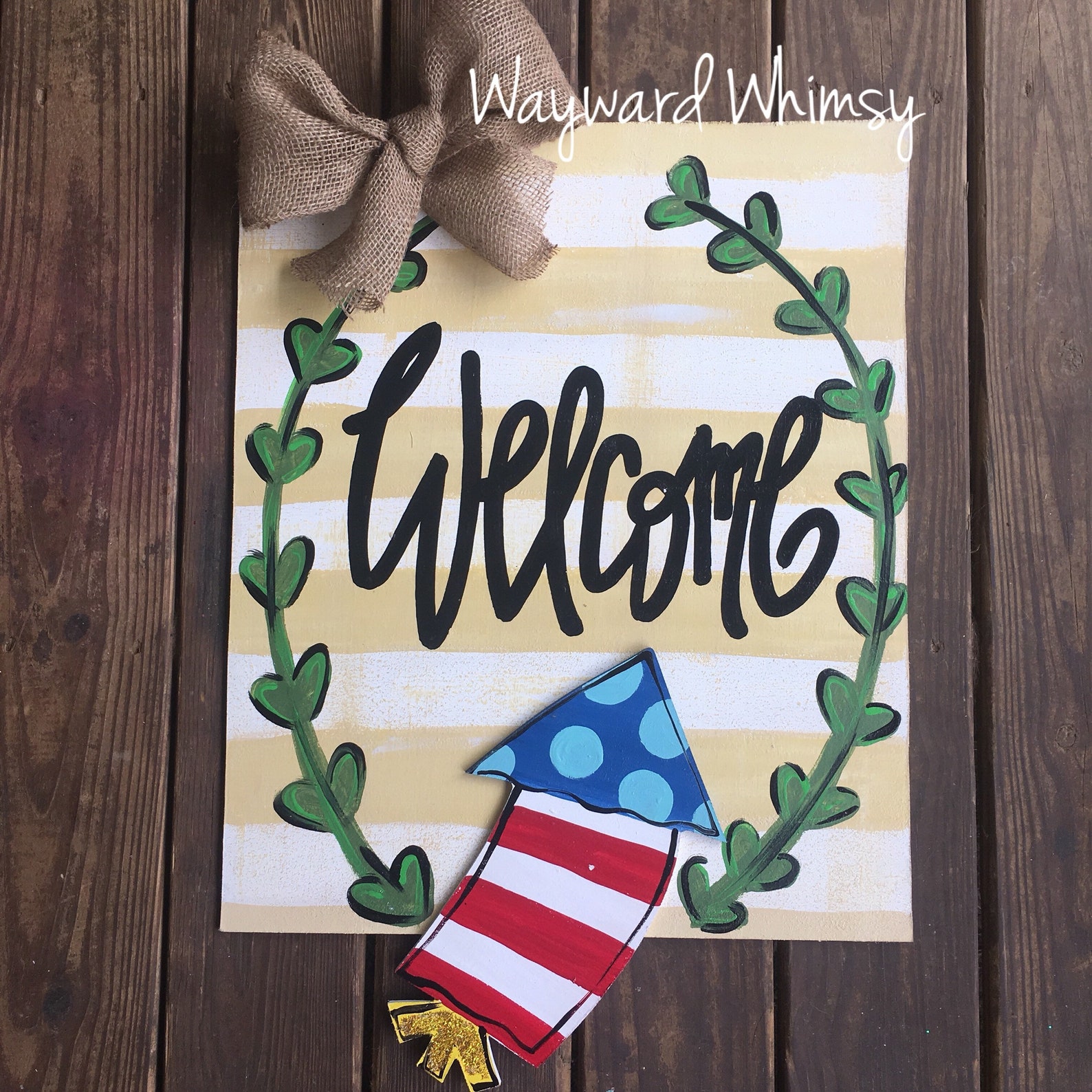 Welcome Sign With Interchangable Seasonal Attachments Wood Cut - Etsy