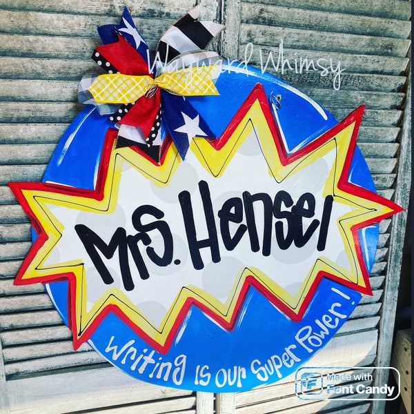 Super Hero Sign - Etsy