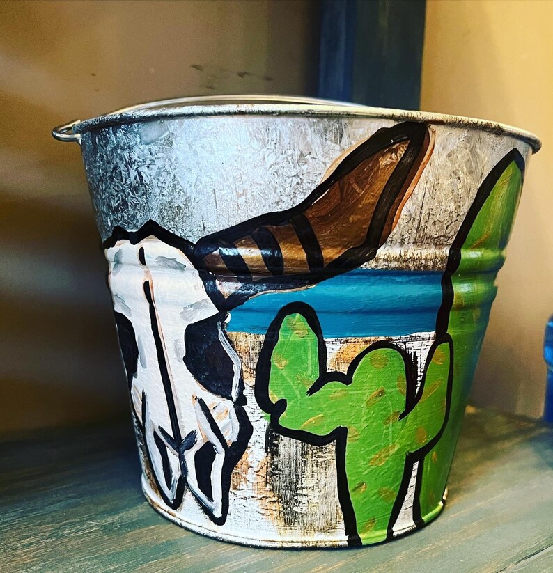 Western Cowboy Cowgirl Theme Personalized Galvanized Bucket - Etsy