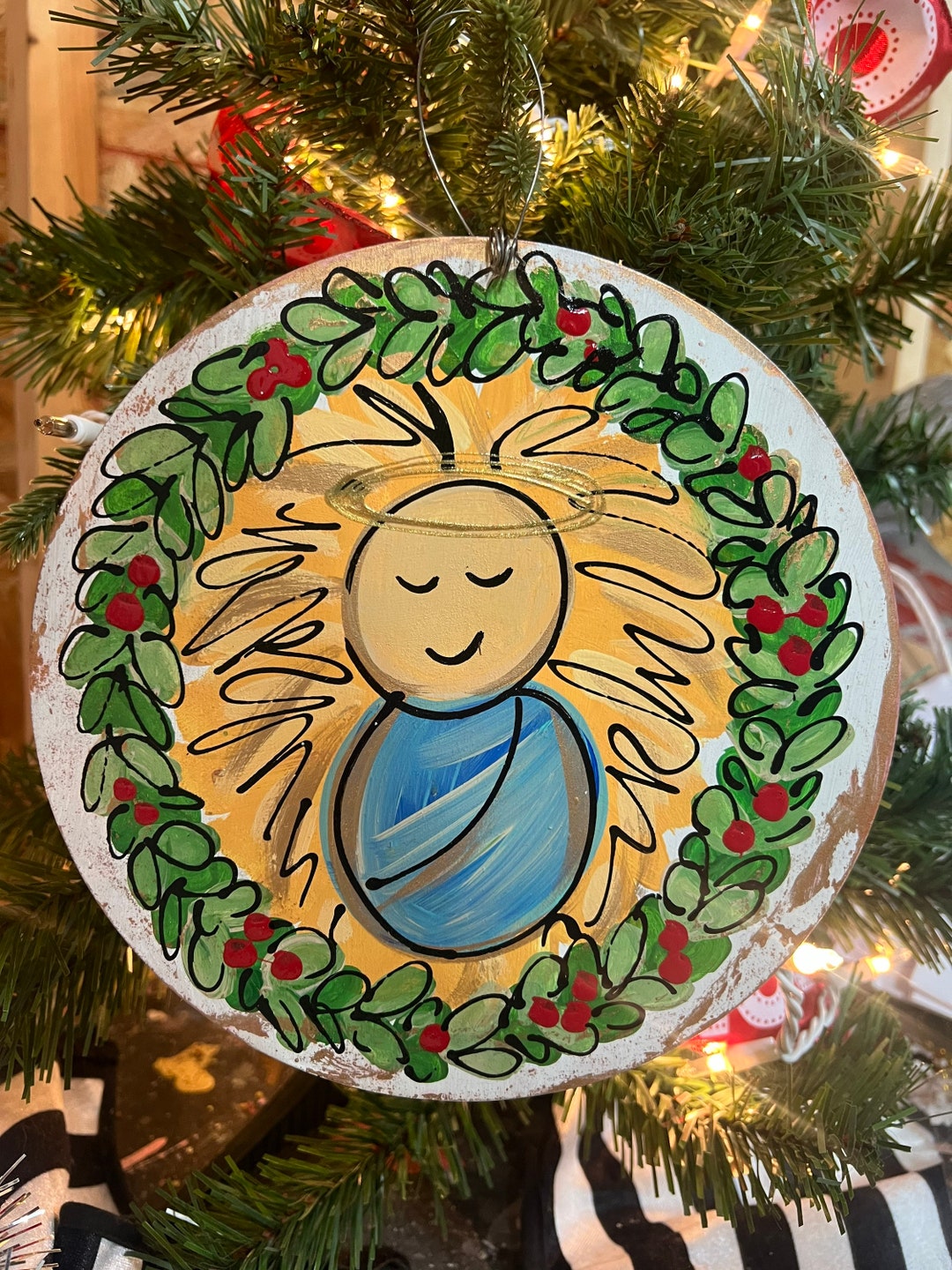 Baby Jesus Christmas Tree Ornament Ornament - Etsy
